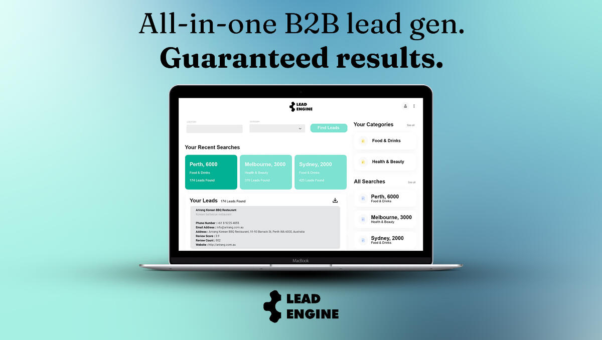 All-In-One B2B Lead Generation - Lead Engine